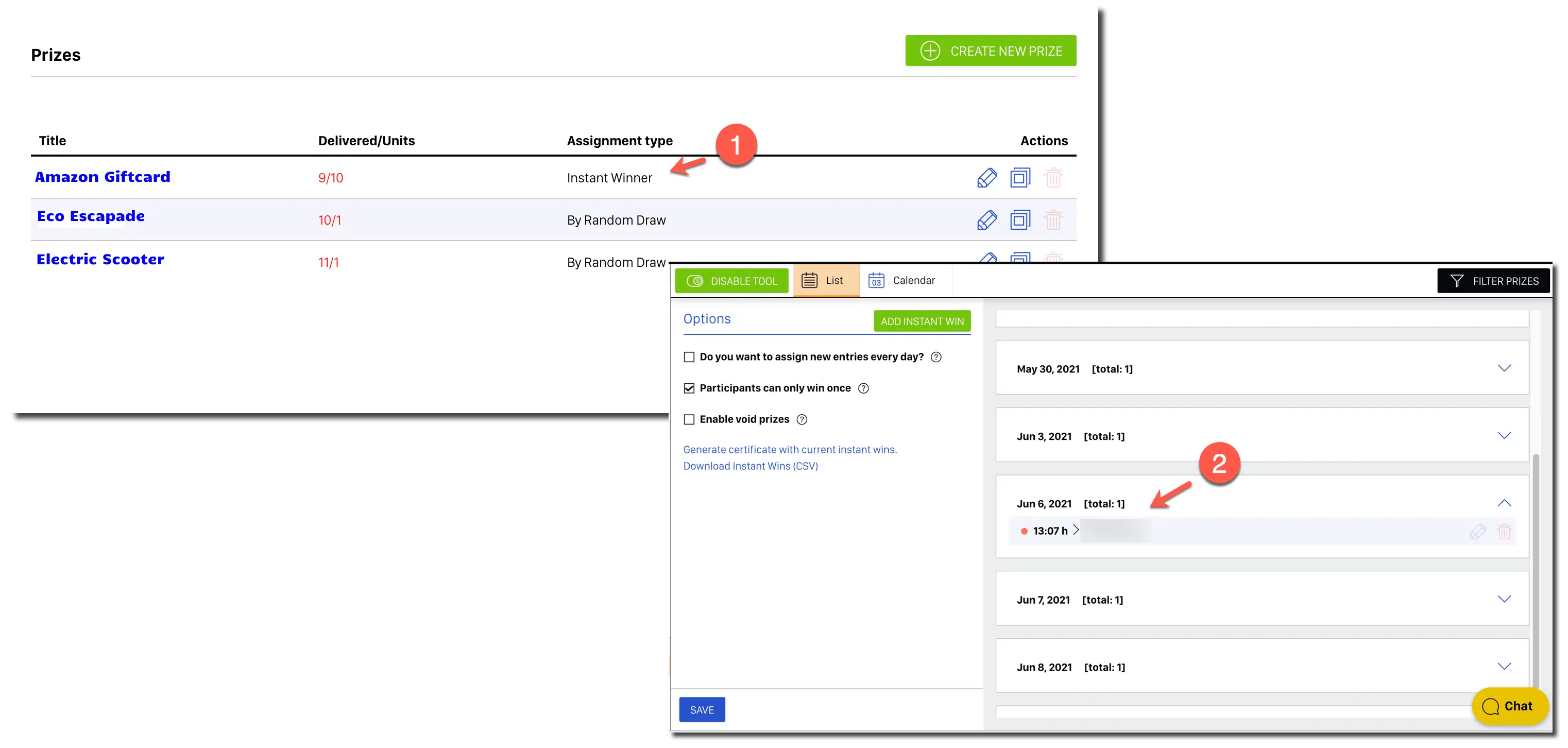 Ideas for Instant Win Sweepstakes