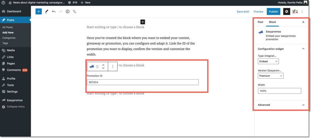 Embed Your Promotions on WordPress with the Easypromos Plugin
