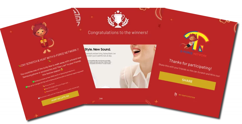 Examples with Scratch & Win: Engage and Generate Leads