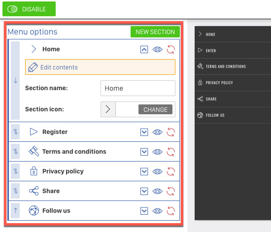How to create a customized menu for your promotion