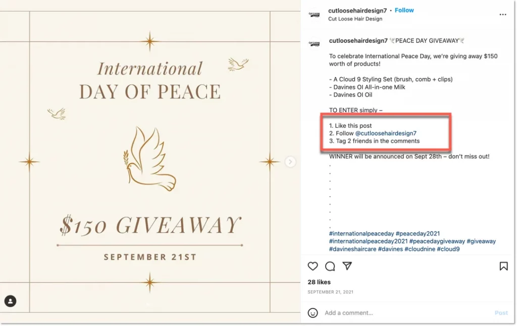 International Day of Peace Giveaway Ideas for Any Brand