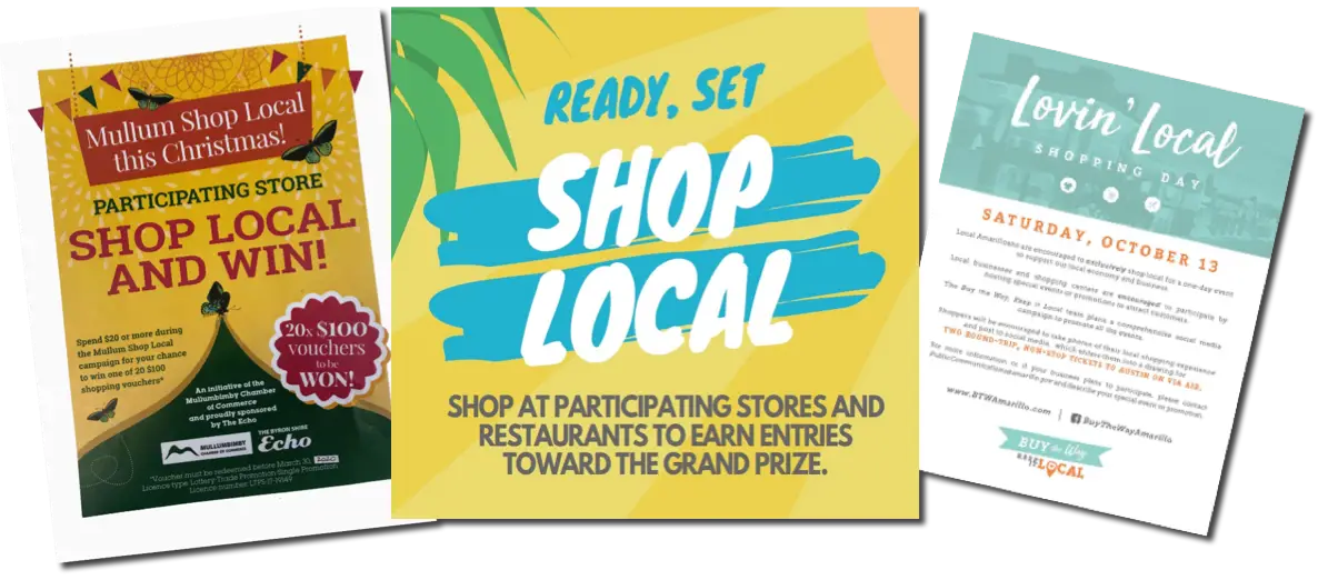 How to incentivize purchasing and reward consumers in local shops