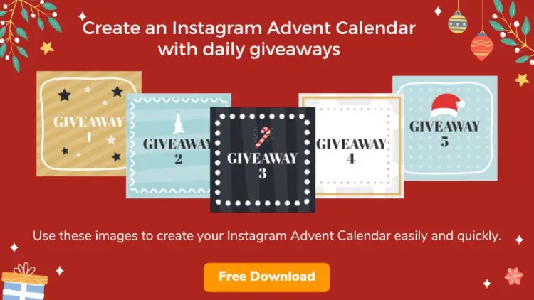Instagram Advent Calendar for your Christmas campaign