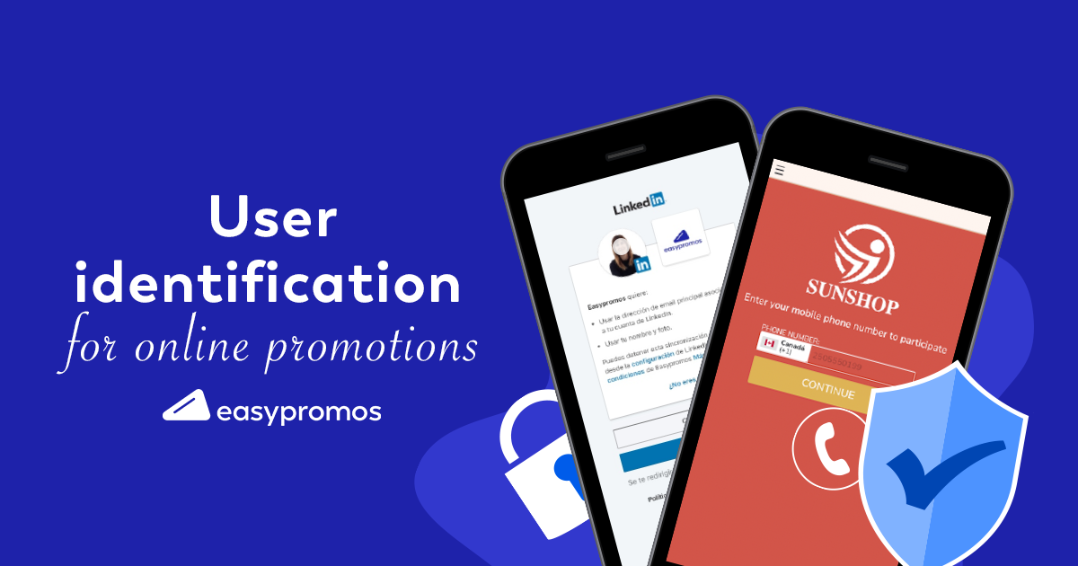 User ID and login systems for online promotions