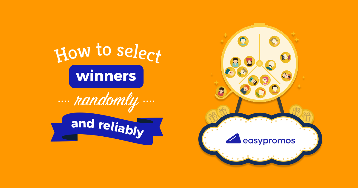 Easypromos giveaway winner picker to select winners randomly