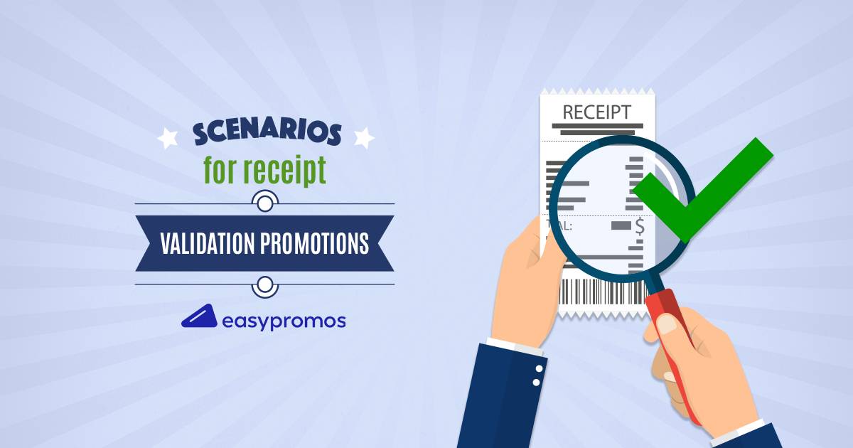 Scenarios for promotions with purchase receipt validation