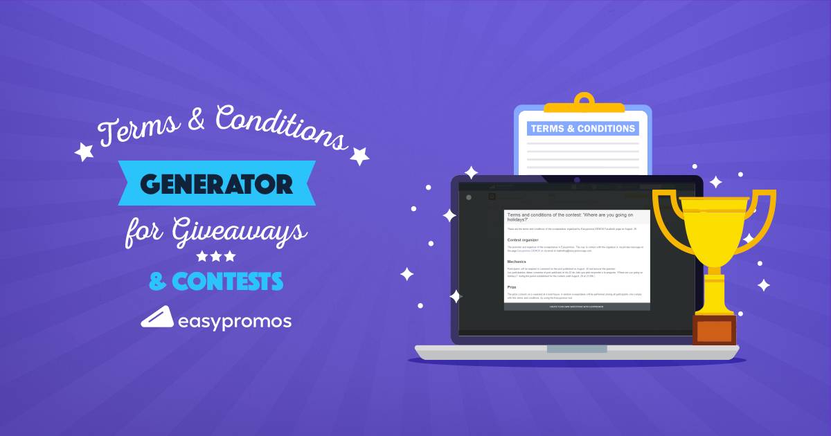 Terms & Conditions Generator for Giveaways & Online Contests